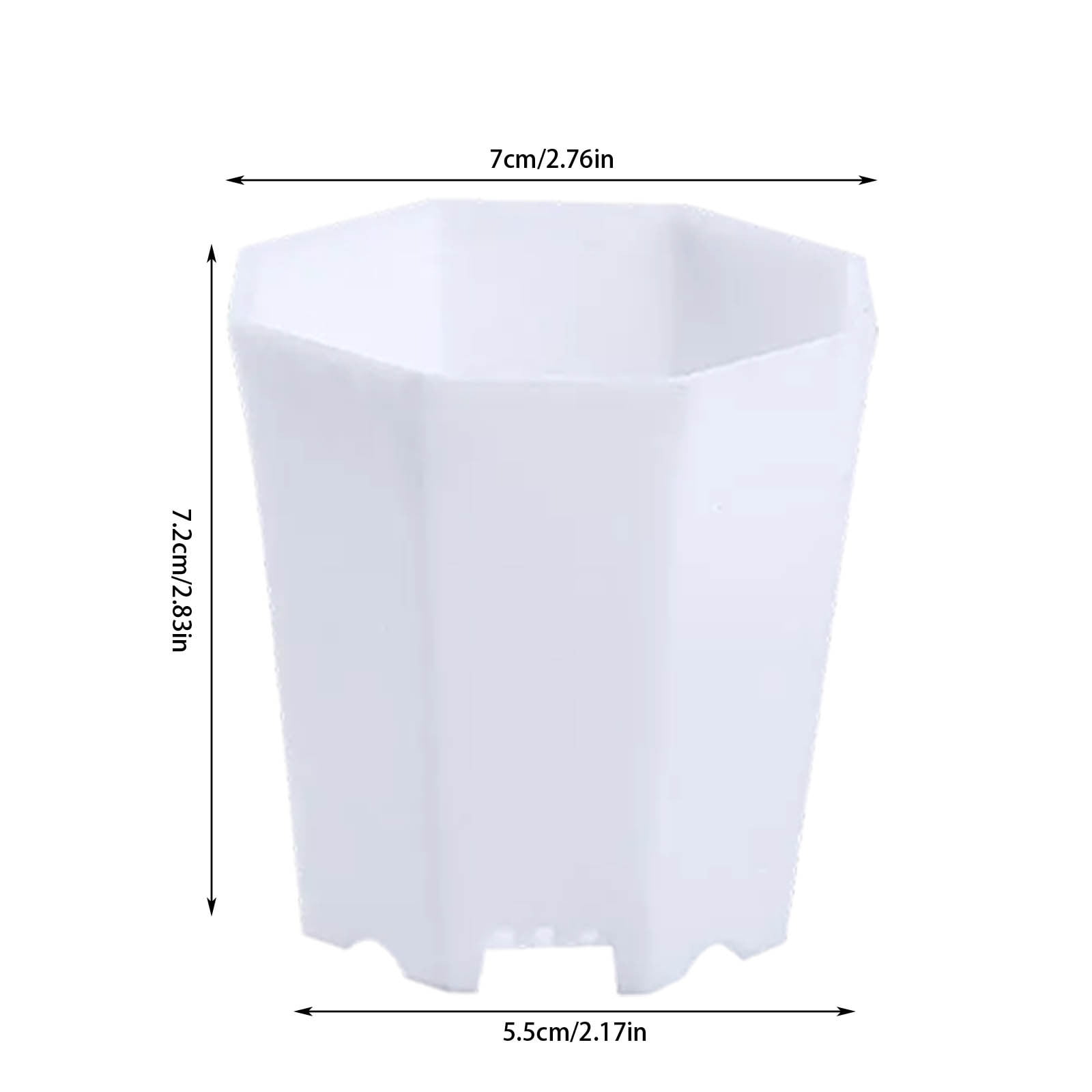 Colorful Flower Pots Octagon Plastic Plant Pots Succulent Planter ...