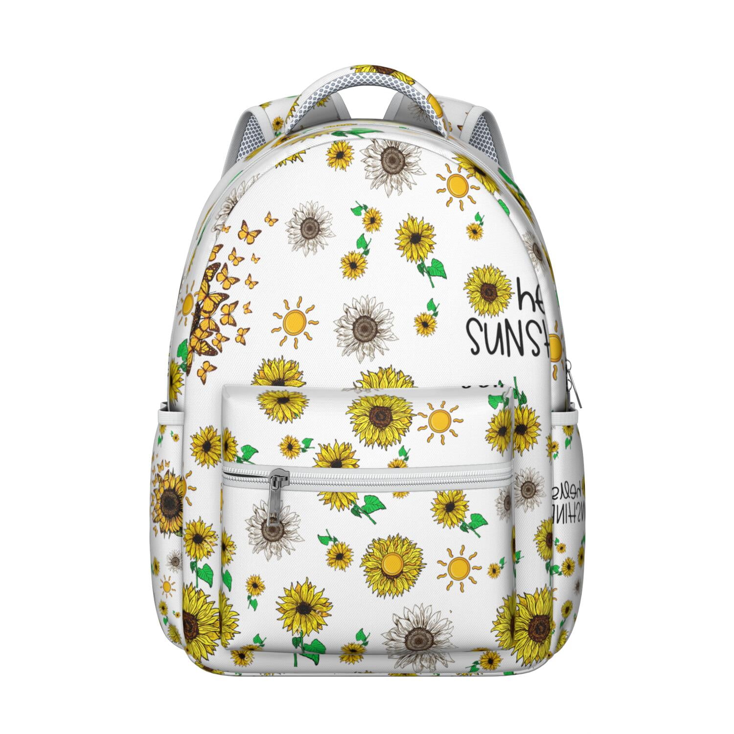 Colorful Flower Print Backpack for Students, Lightweight and School ...