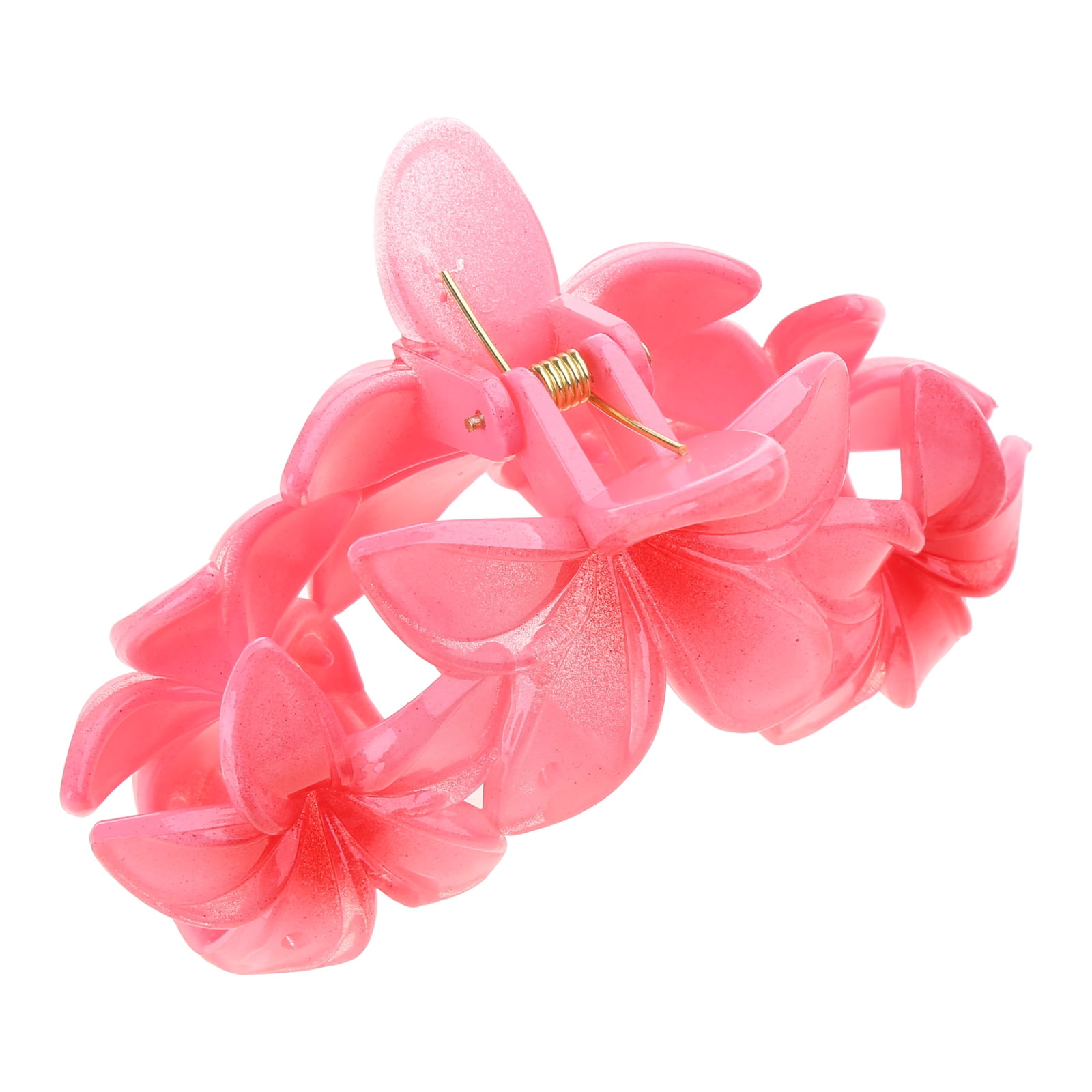 Colorful Flower Shape Hair Claw Braids Ponytail Woman Skincare Camping ...