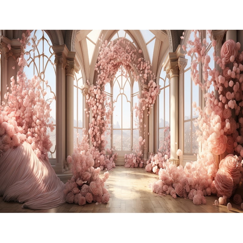 Colorful Flower Wall Photography Backdrops tic Rose Arch Wedding ...