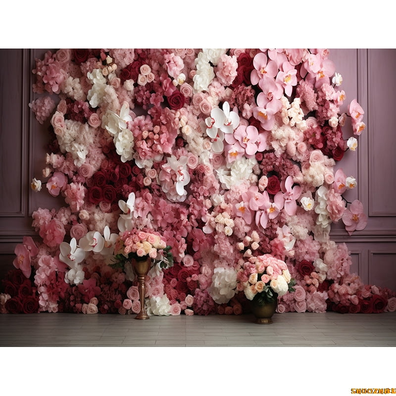 Colorful Flower Wall Photography Backdrops tic Rose Arch Wedding ...