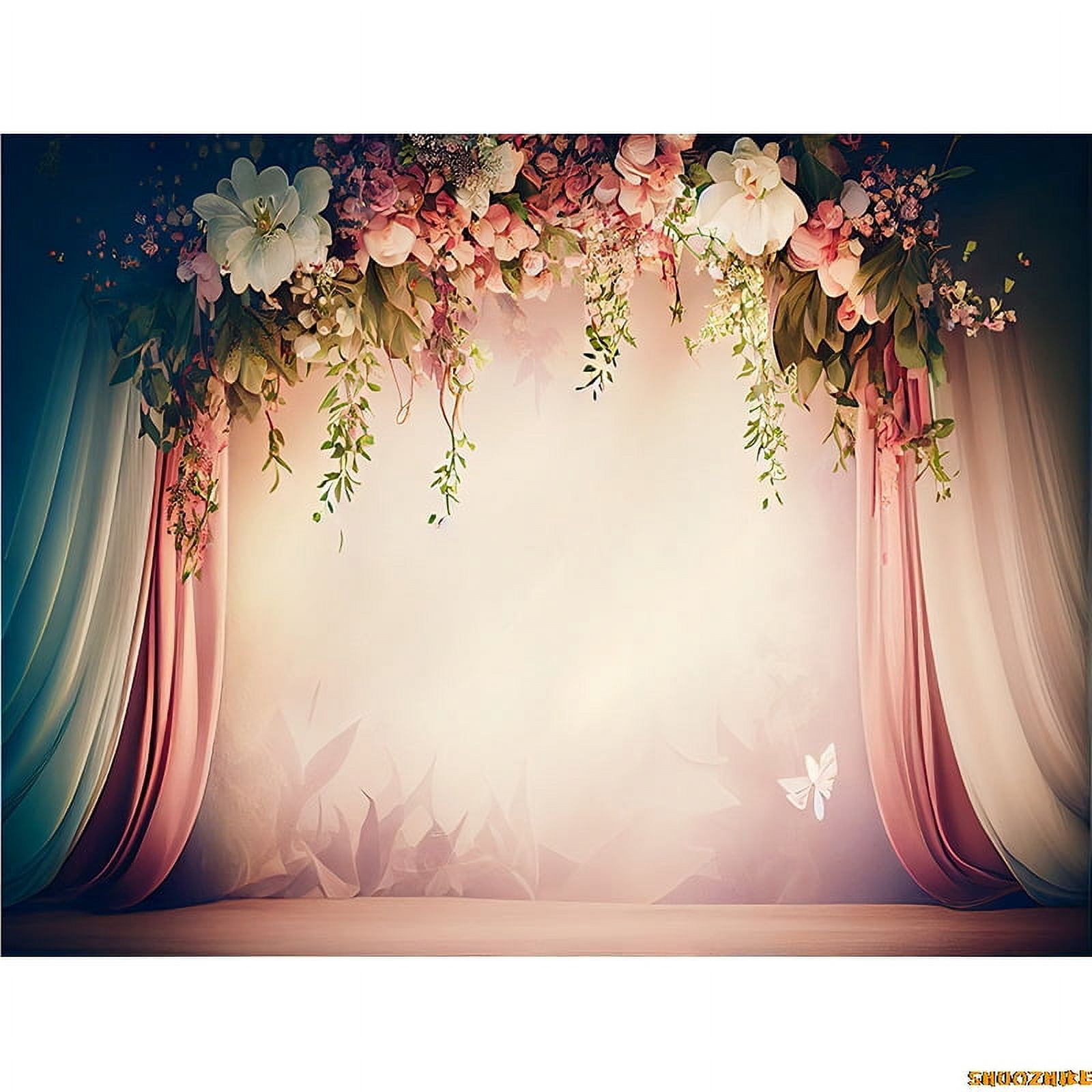 Colorful Flower Wall Photography Backdrops tic Rose Arch Wedding ...