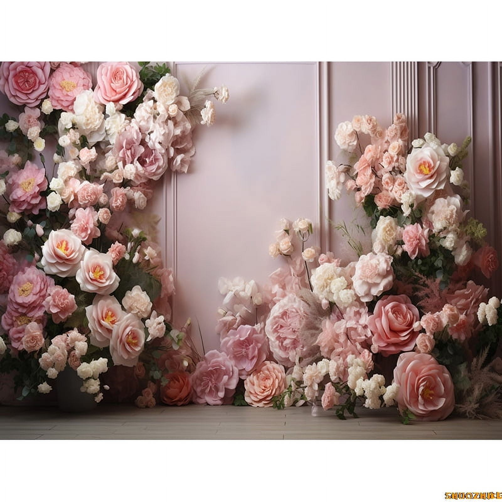 Colorful Flower Wall Photography Backdrops tic Rose Arch Wedding ...