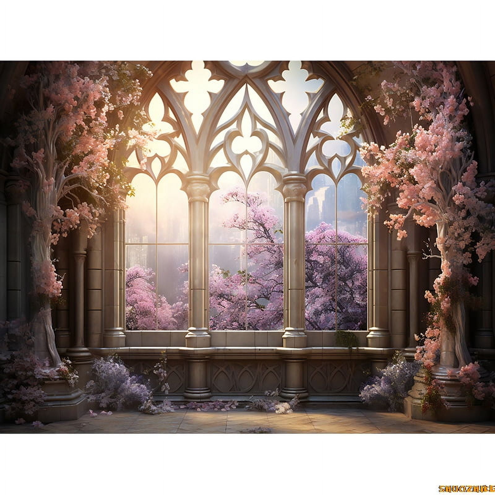 Colorful Flower Wall Photography Backdrops tic Rose Arch Wedding ...