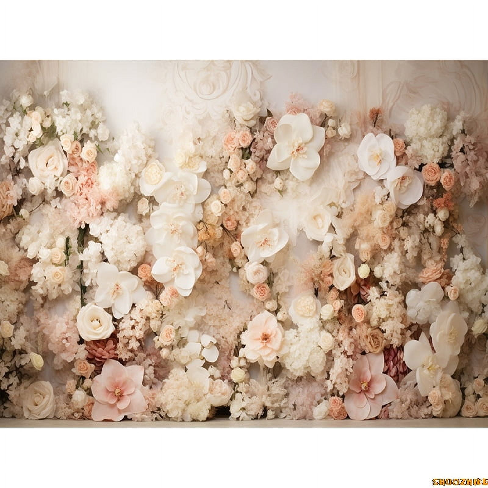 Colorful Flower Wall Photography Backdrops tic Rose Arch Wedding ...
