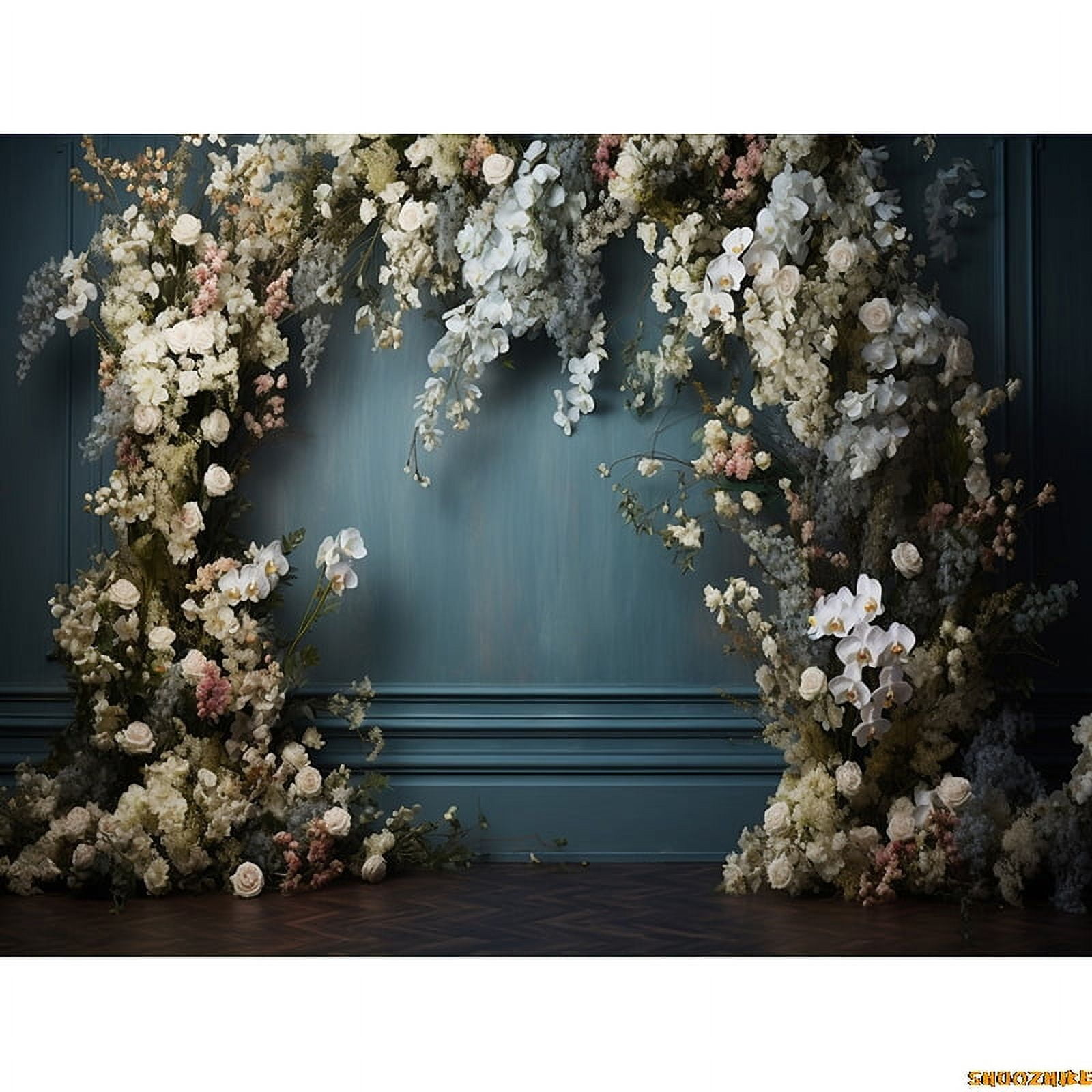 Colorful Flower Wall Photography Backdrops tic Rose Arch Wedding ...