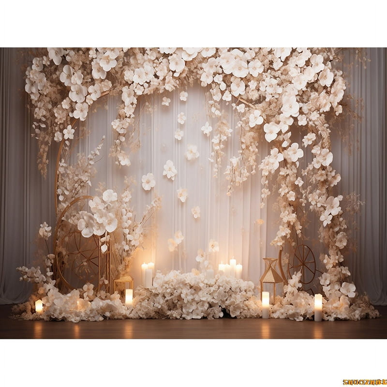 Colorful Flower Wall Photography Backdrops tic Rose Arch Wedding ...