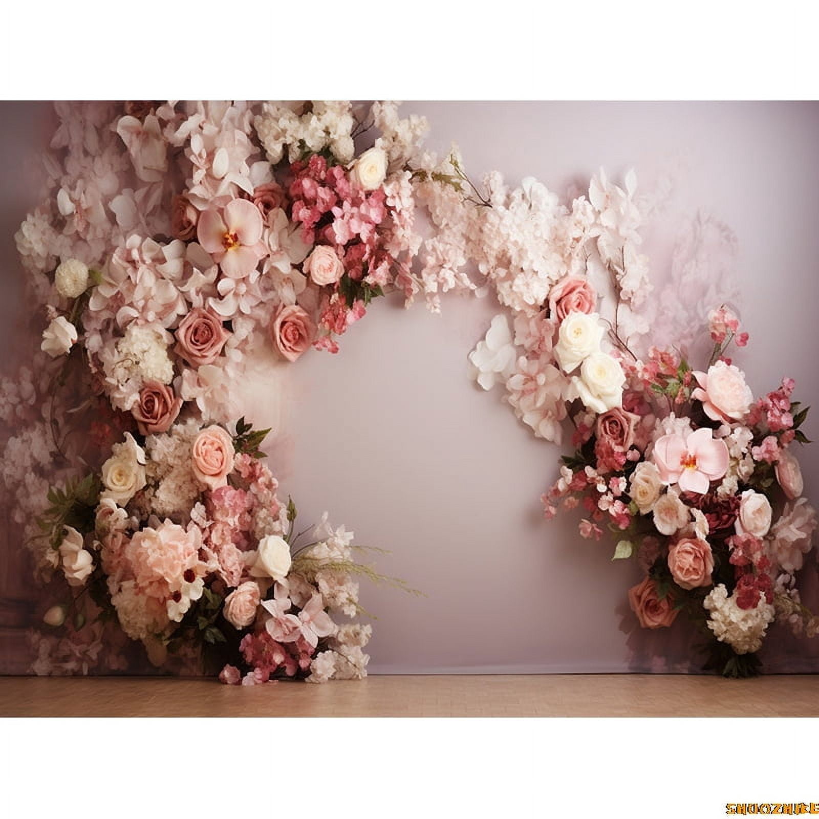 Colorful Flower Wall Photography Backdrops tic Rose Arch Wedding ...