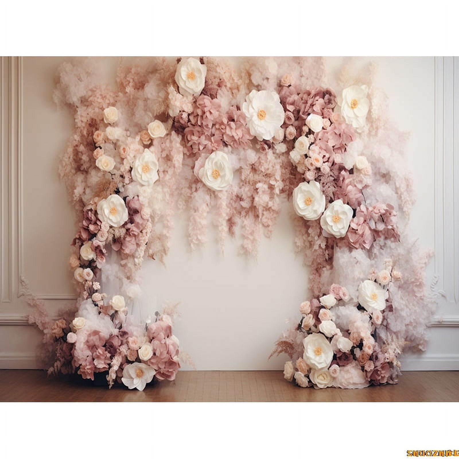 Colorful Flower Wall Photography Backdrops tic Rose Arch Wedding ...