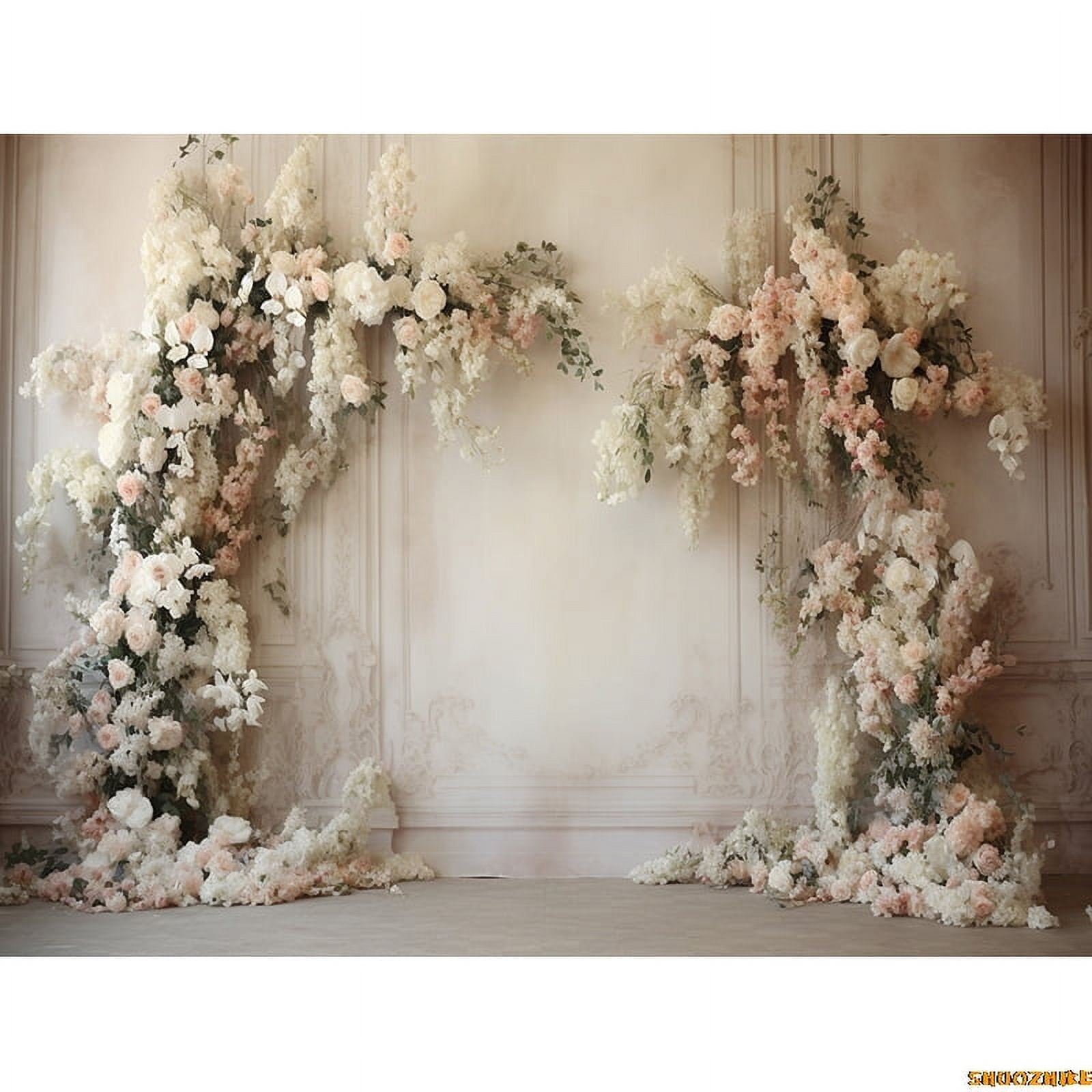Colorful Flower Wall Photography Backdrops tic Rose Arch Wedding ...