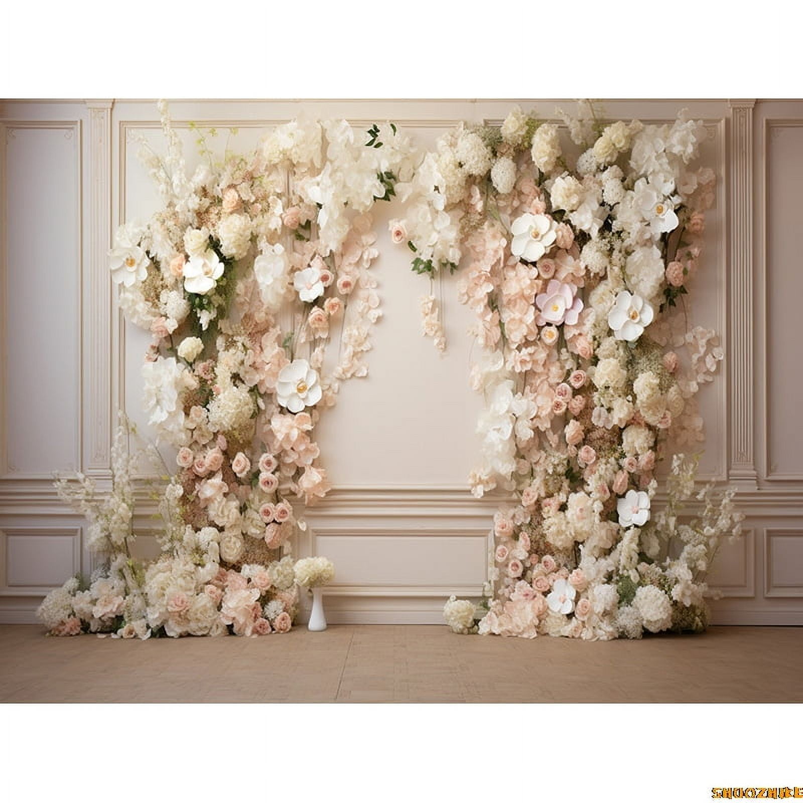 Colorful Flower Wall Photography Backdrops tic Rose Arch Wedding ...