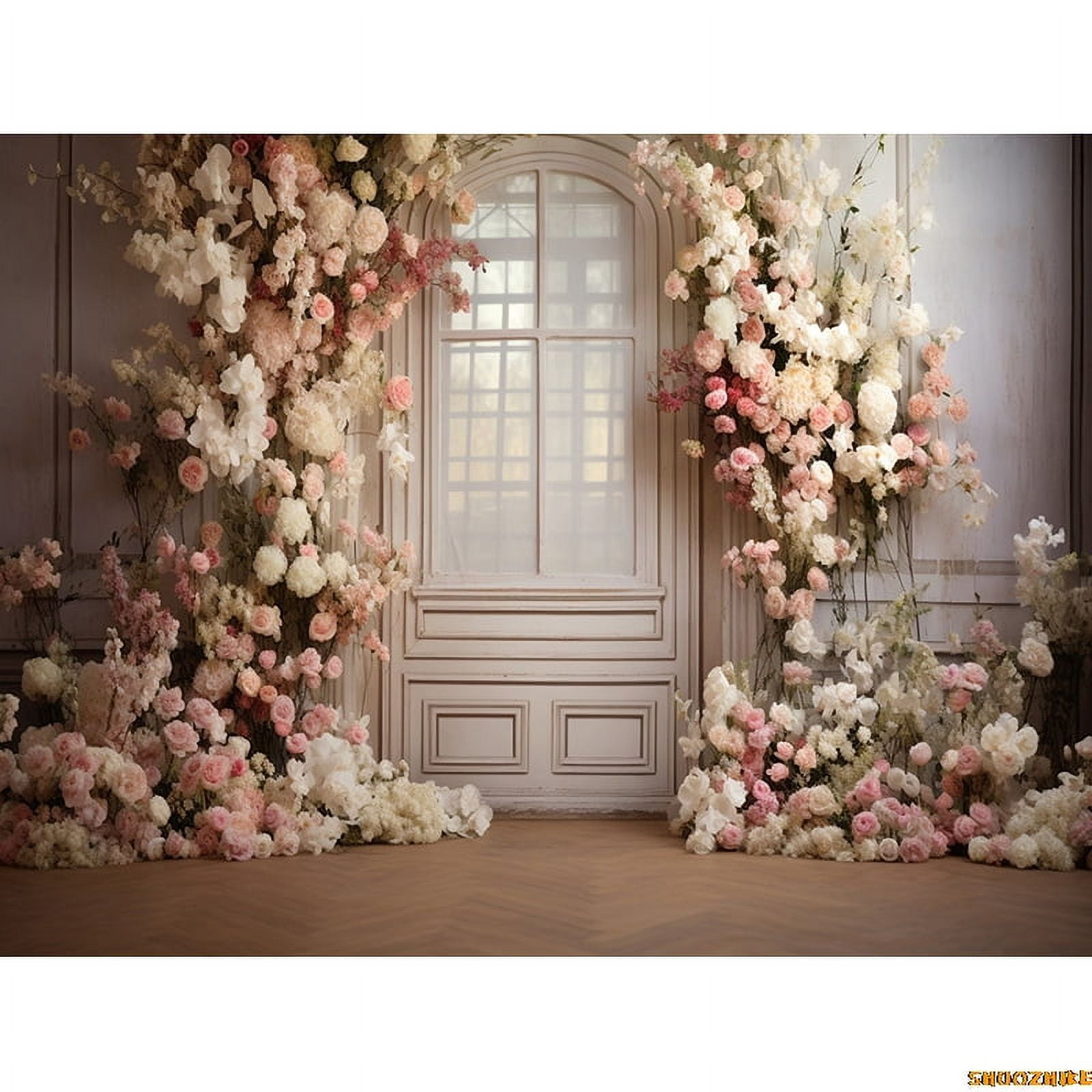 Colorful Flower Wall Photography Backdrops tic Rose Arch Wedding ...