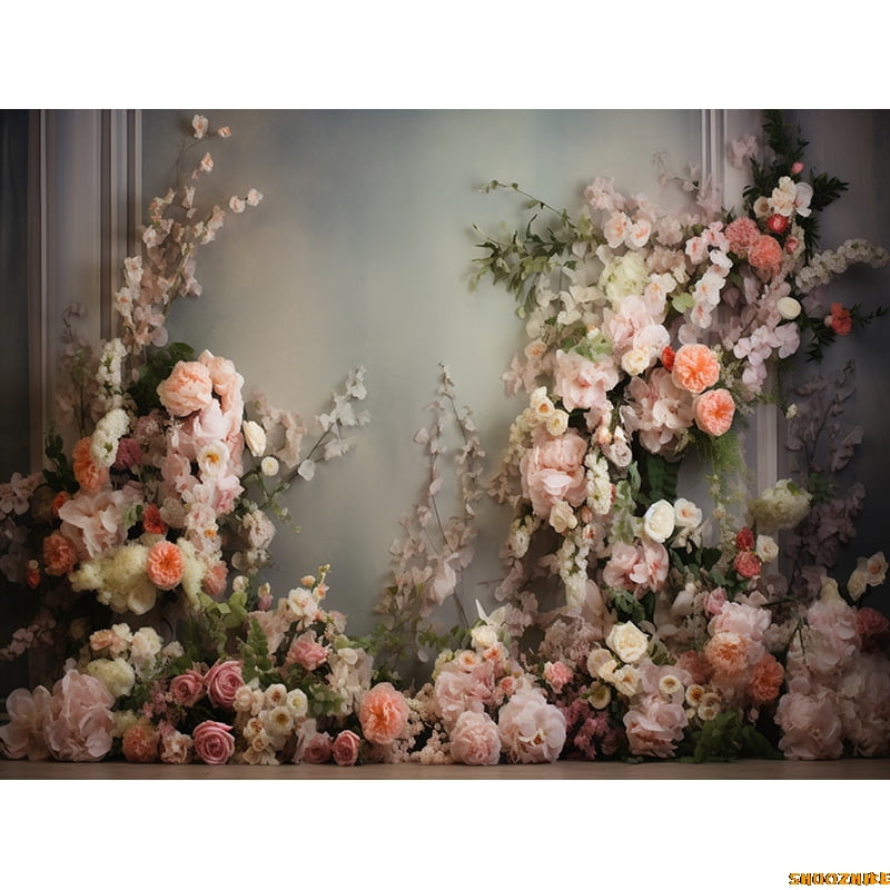 Colorful Flower Wall Photography Backdrops tic Rose Arch Wedding ...