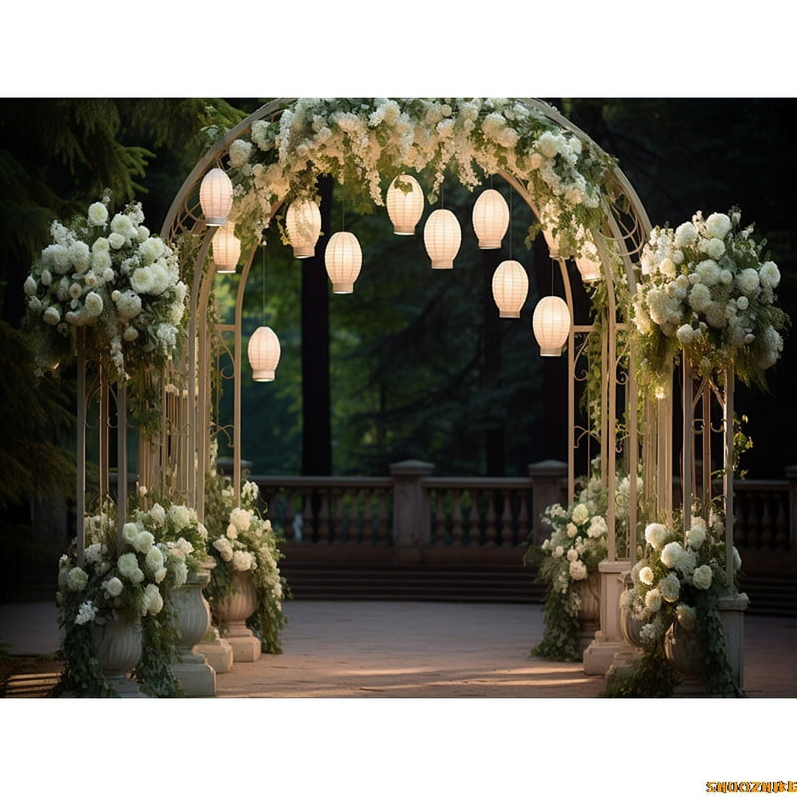 Colorful Flower Wall Photography Backdrops tic Rose Arch Wedding ...