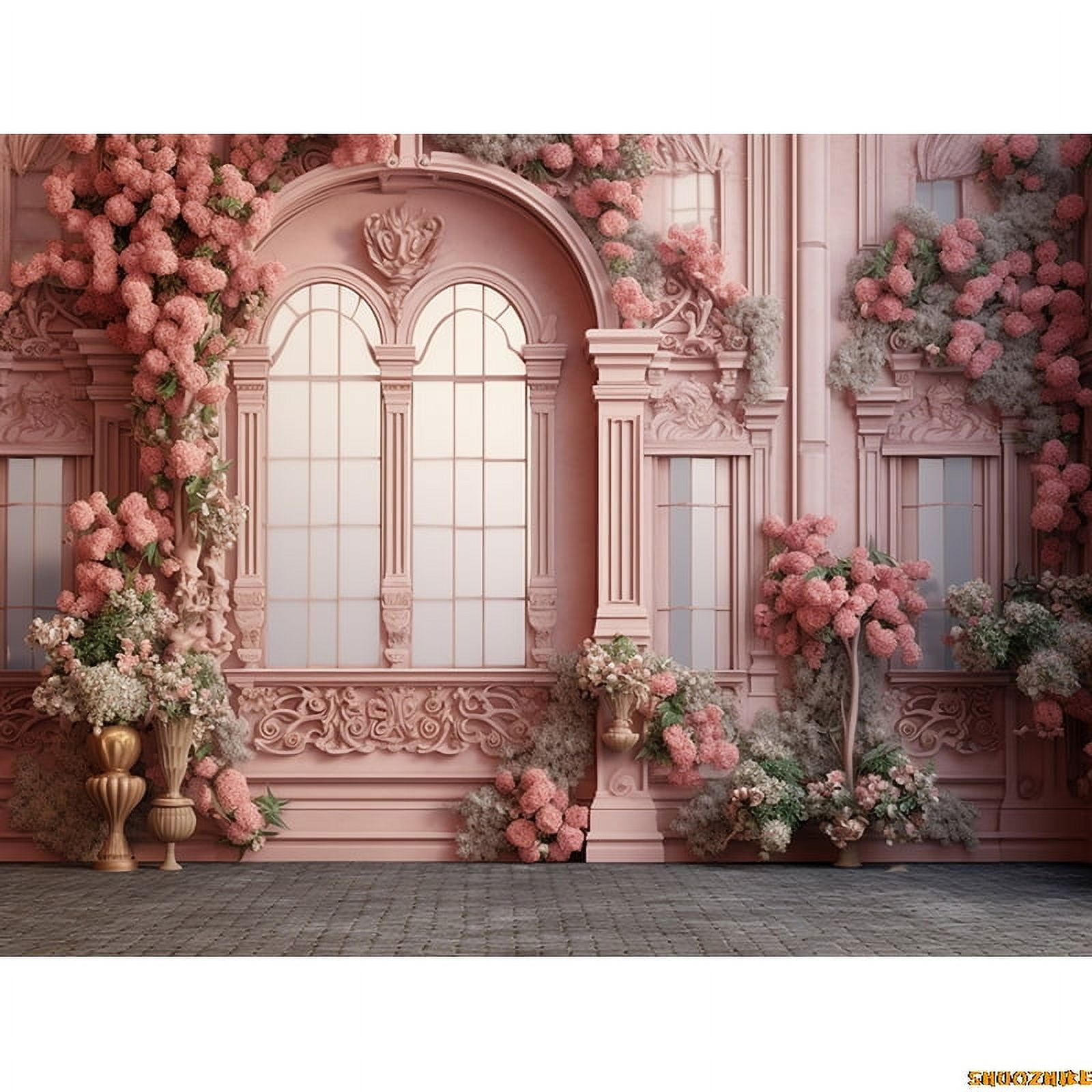 Colorful Flower Wall Photography Backdrops tic Rose Arch Wedding ...