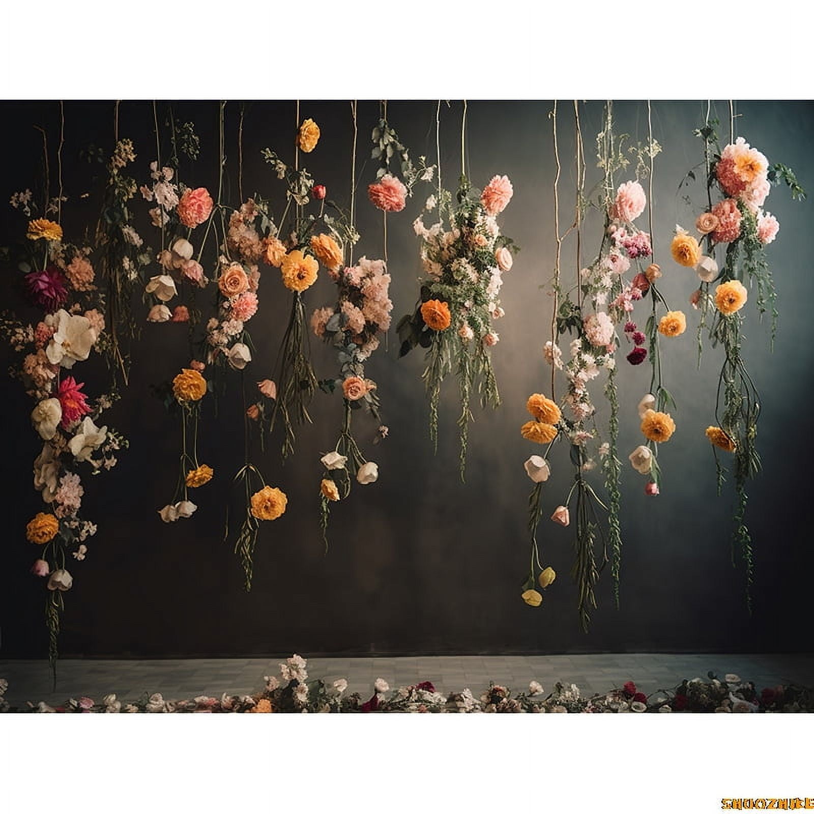 Colorful Flower Wall Photography Backdrops tic Rose Arch Wedding ...