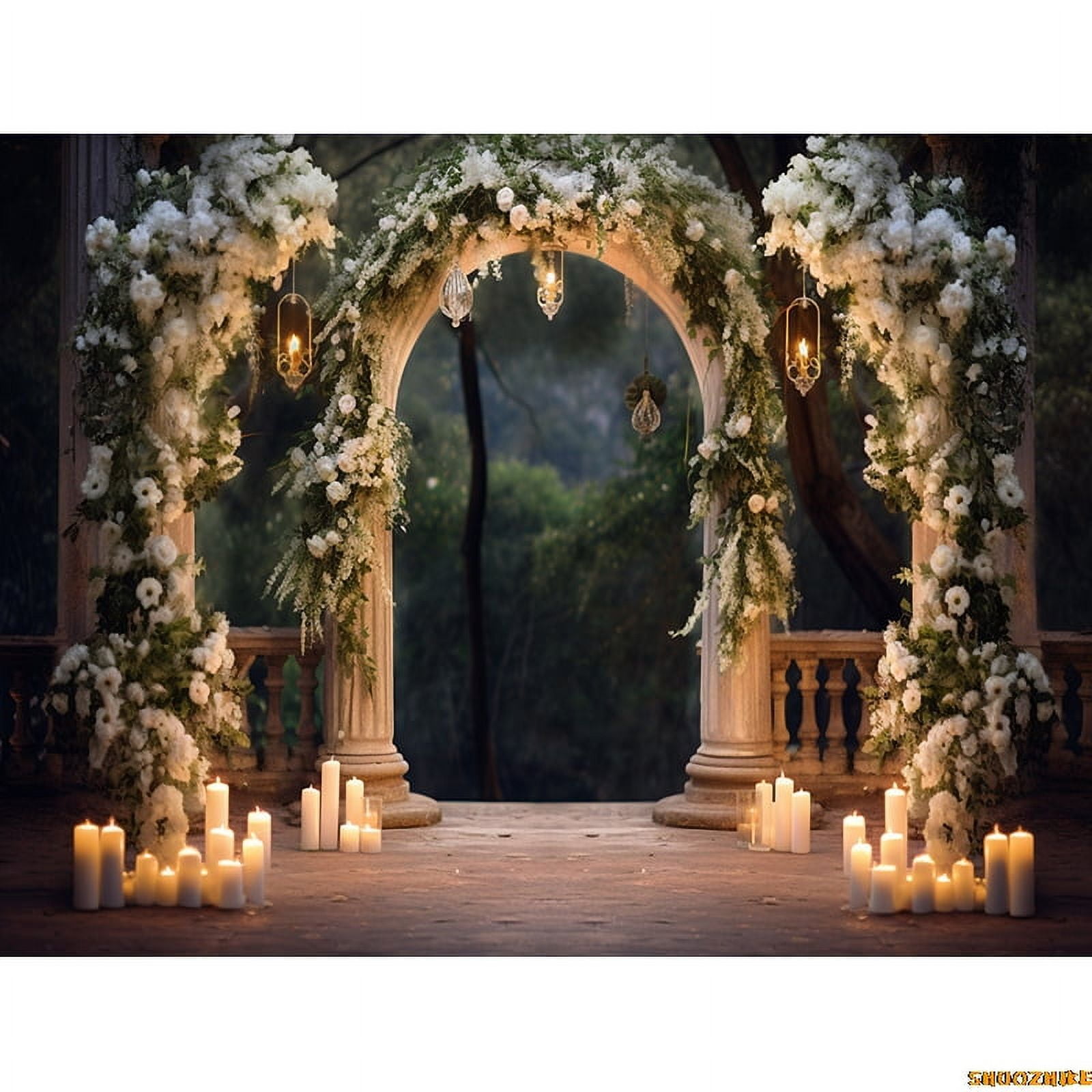 Colorful Flower Wall Photography Backdrops tic Rose Arch Wedding ...