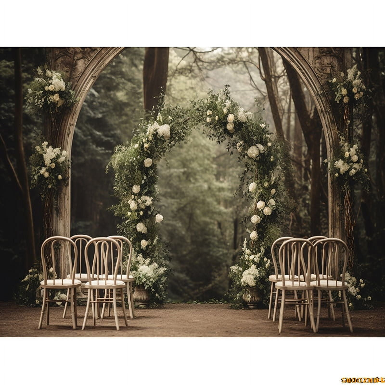 Colorful Flower Wall Photography Backdrops tic Rose Arch Wedding ...
