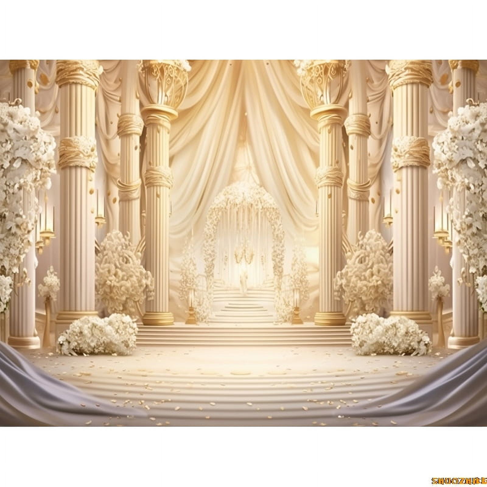 Colorful Flower Wall Photography Backdrops tic Rose Arch Wedding ...