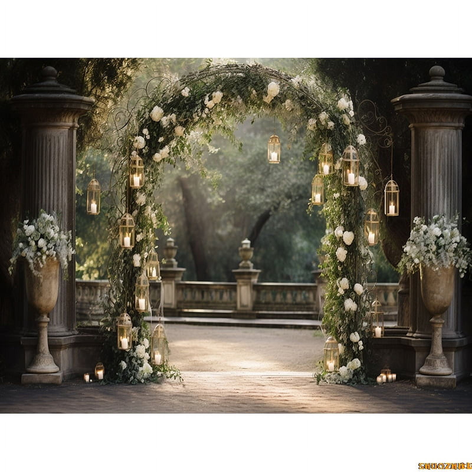 Colorful Flower Wall Photography Backdrops tic Rose Arch Wedding ...
