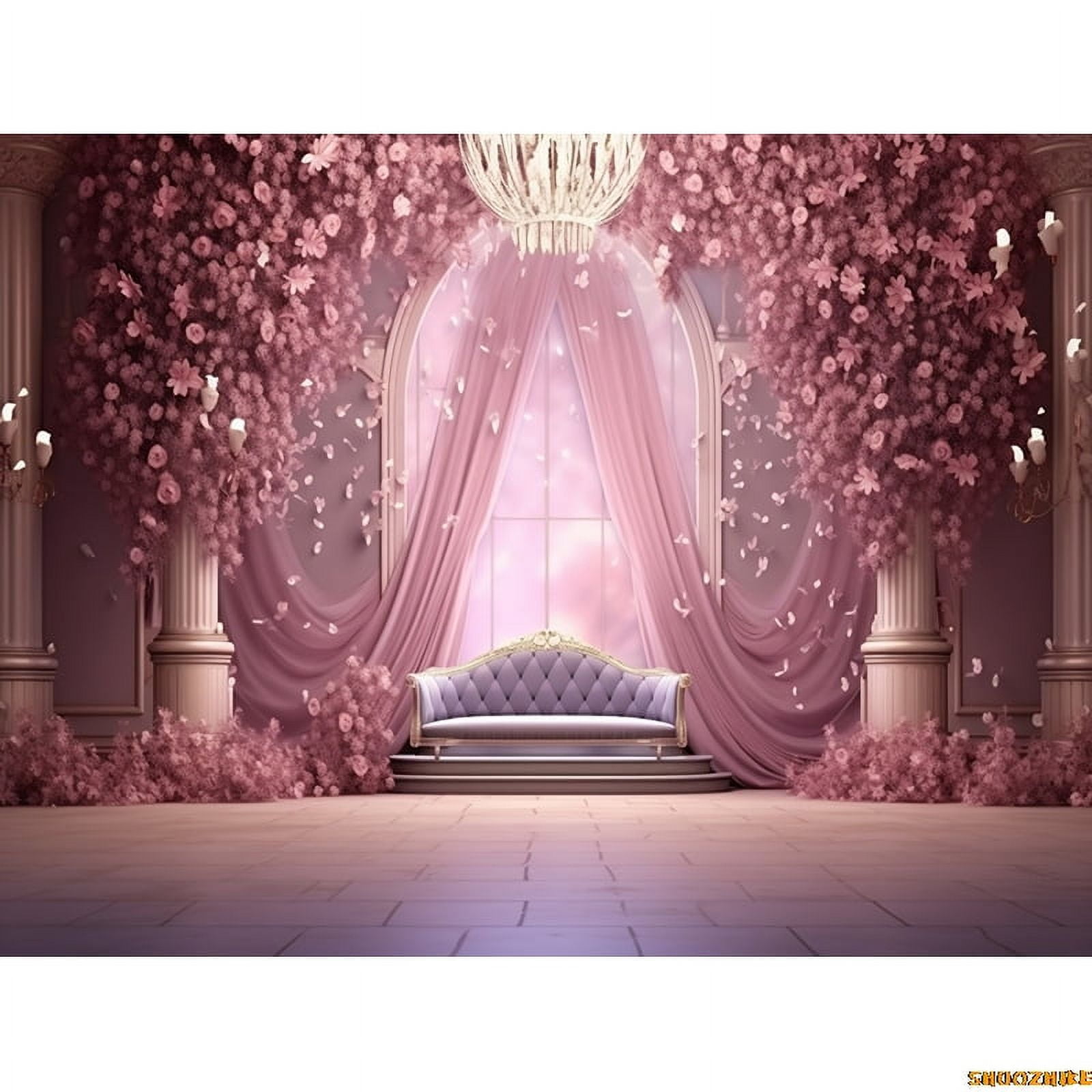Colorful Flower Wall Photography Backdrops tic Rose Arch Wedding ...