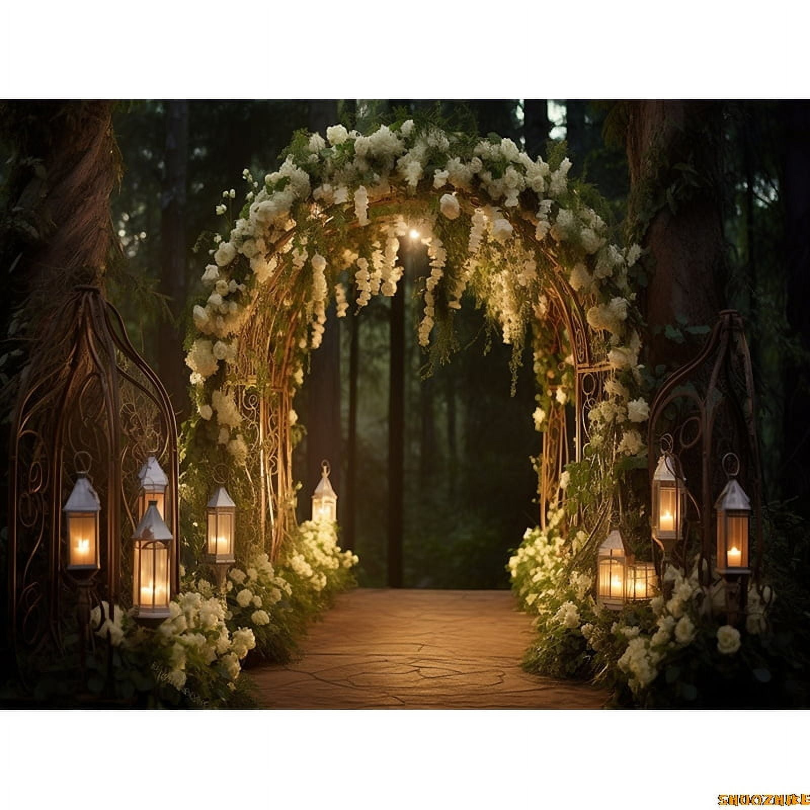 Colorful Flower Wall Photography Backdrops tic Rose Arch Wedding ...