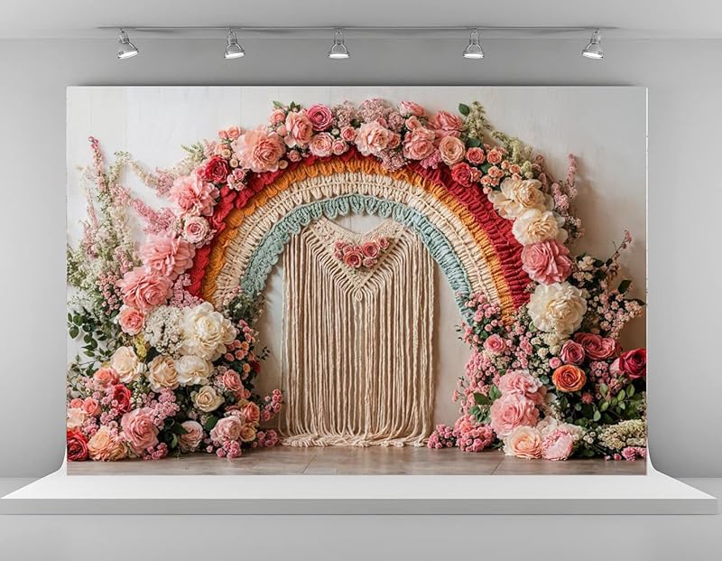 Colorful Flowers Backdrops for Photography Dream Catch Background Baby ...