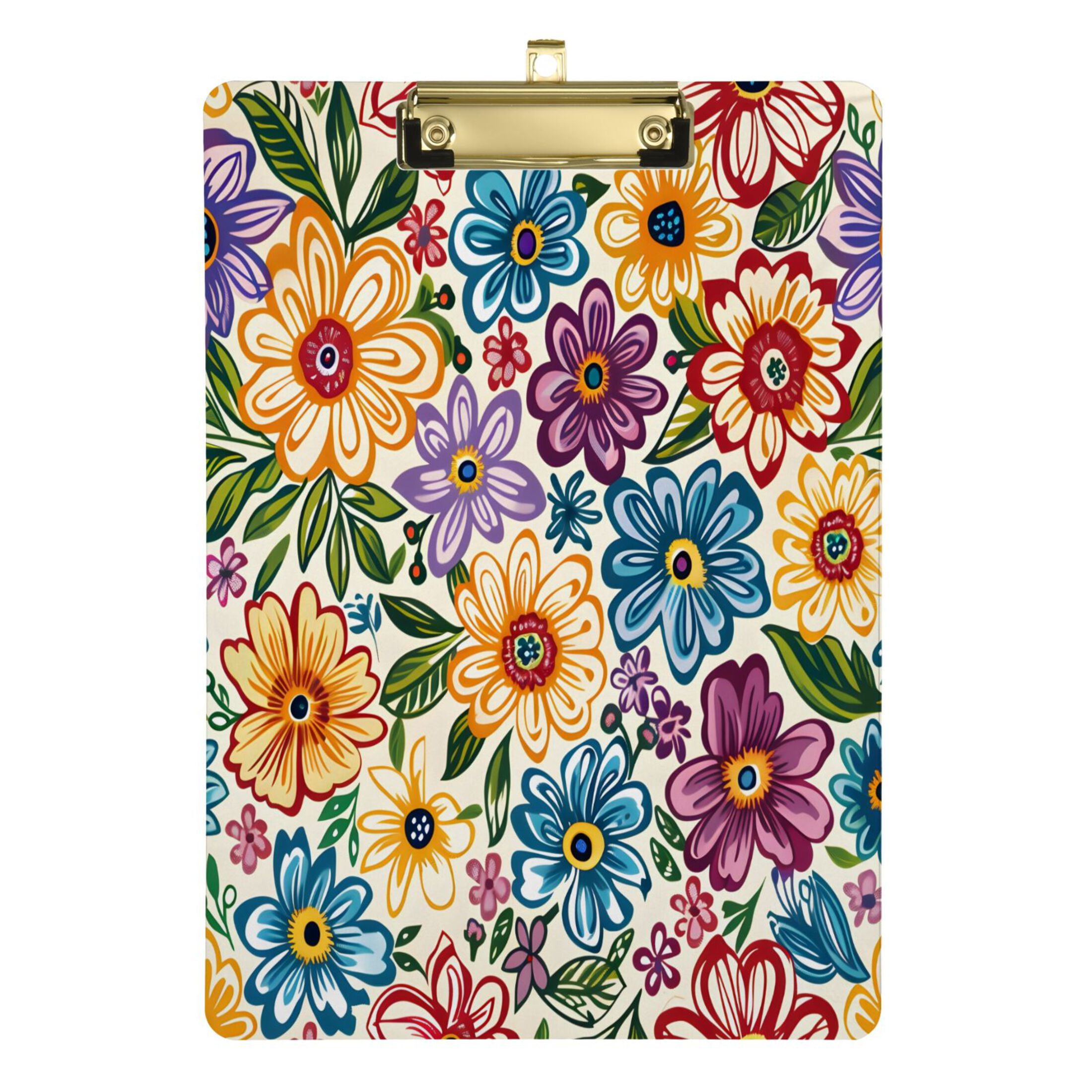 Colorful Flowers Floral Acrylic Clipboards A4 Standard Letter Size ...