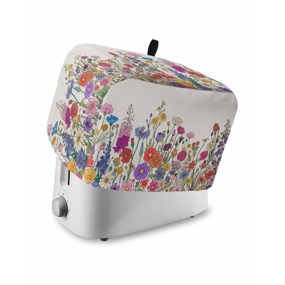 Colorful Flowers Toaster Cover 2 Slice, Small Kitchen Appliance Covers ...