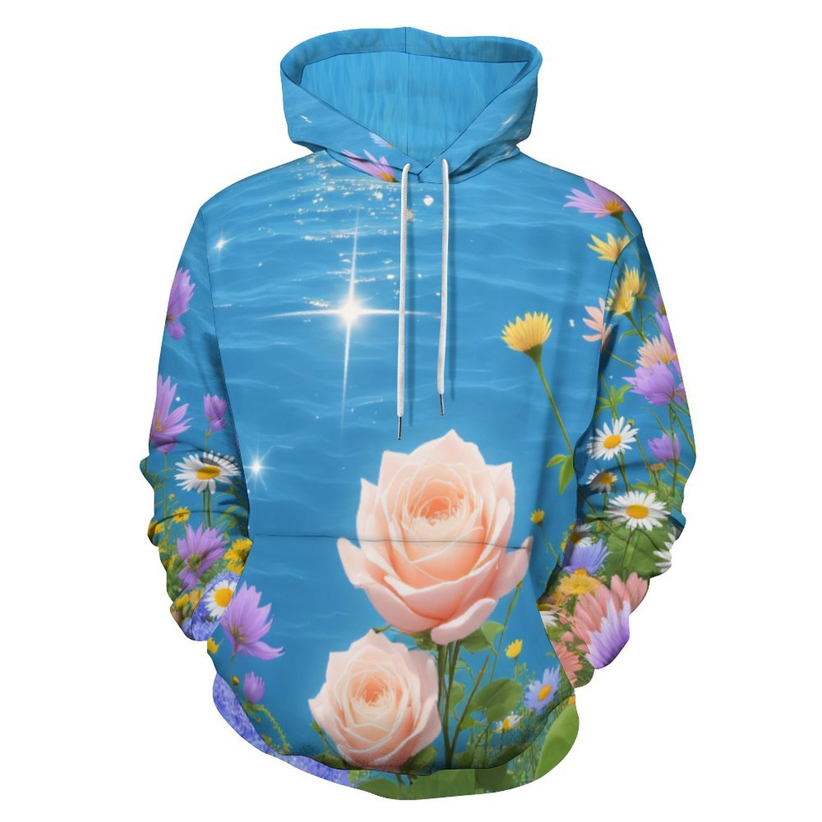 Colorful Flowers by The Sea 3d Sweatshirts Hoodie Fashion Casual ...
