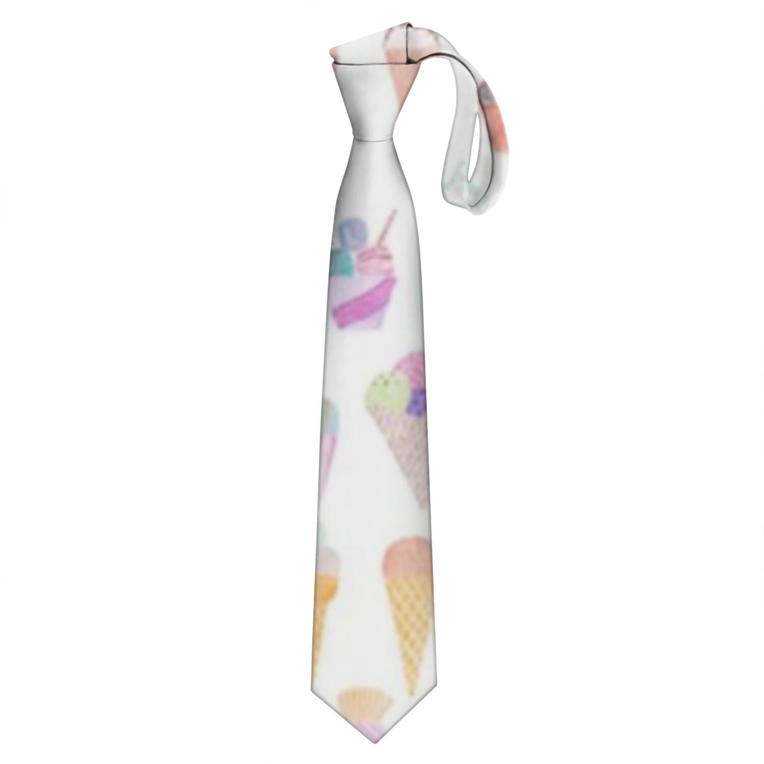 Colorful Food Pattern Men's Tie - Elegant Satin Wedding Tie for ...