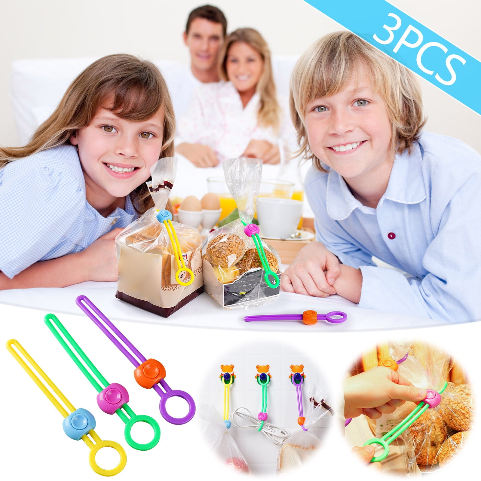 Colorful Food Sealing Clip Set | Multi-Purpose Freshness Band ...