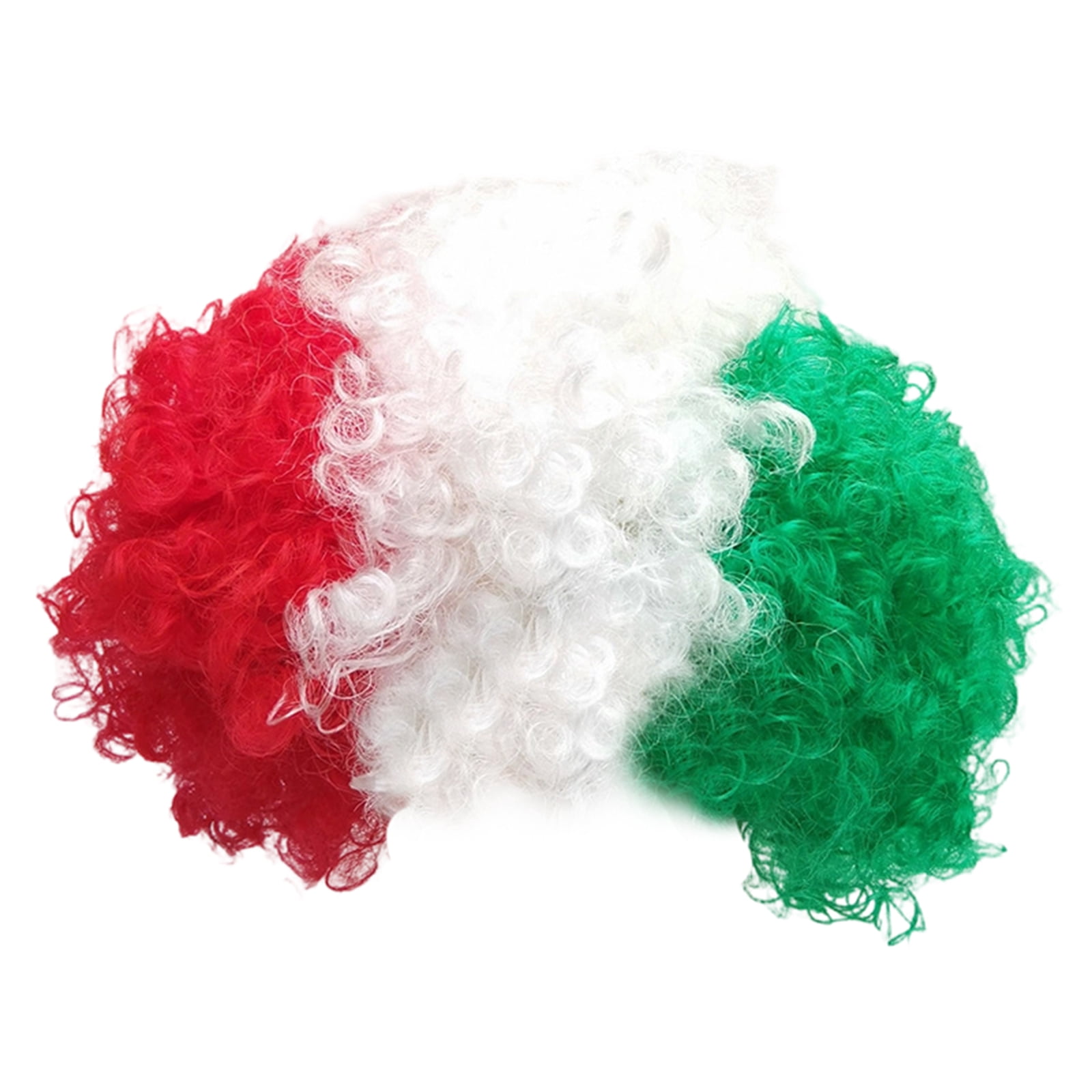 Colorful Football Fan Wig, Vibrant Clown Hair Piece for Sports Events ...