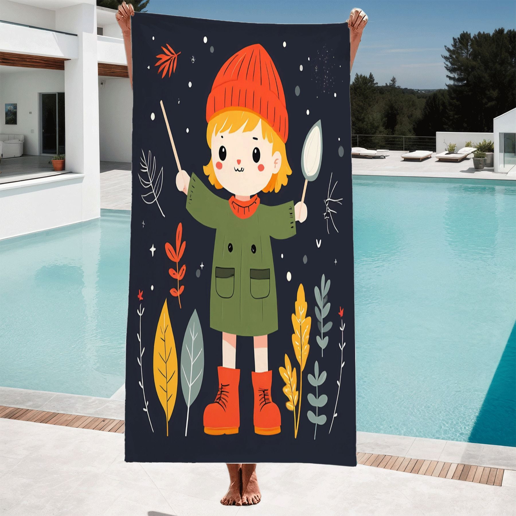 Colorful Forest Adventure Towel - Perfect for Beach Pool or Travel ...