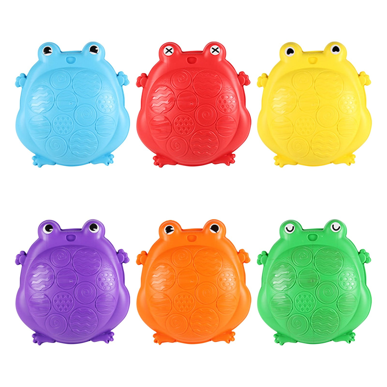 Colorful Frog-Shaped Sensory Pop Fidget Toys Set for Kids Stress Relief ...