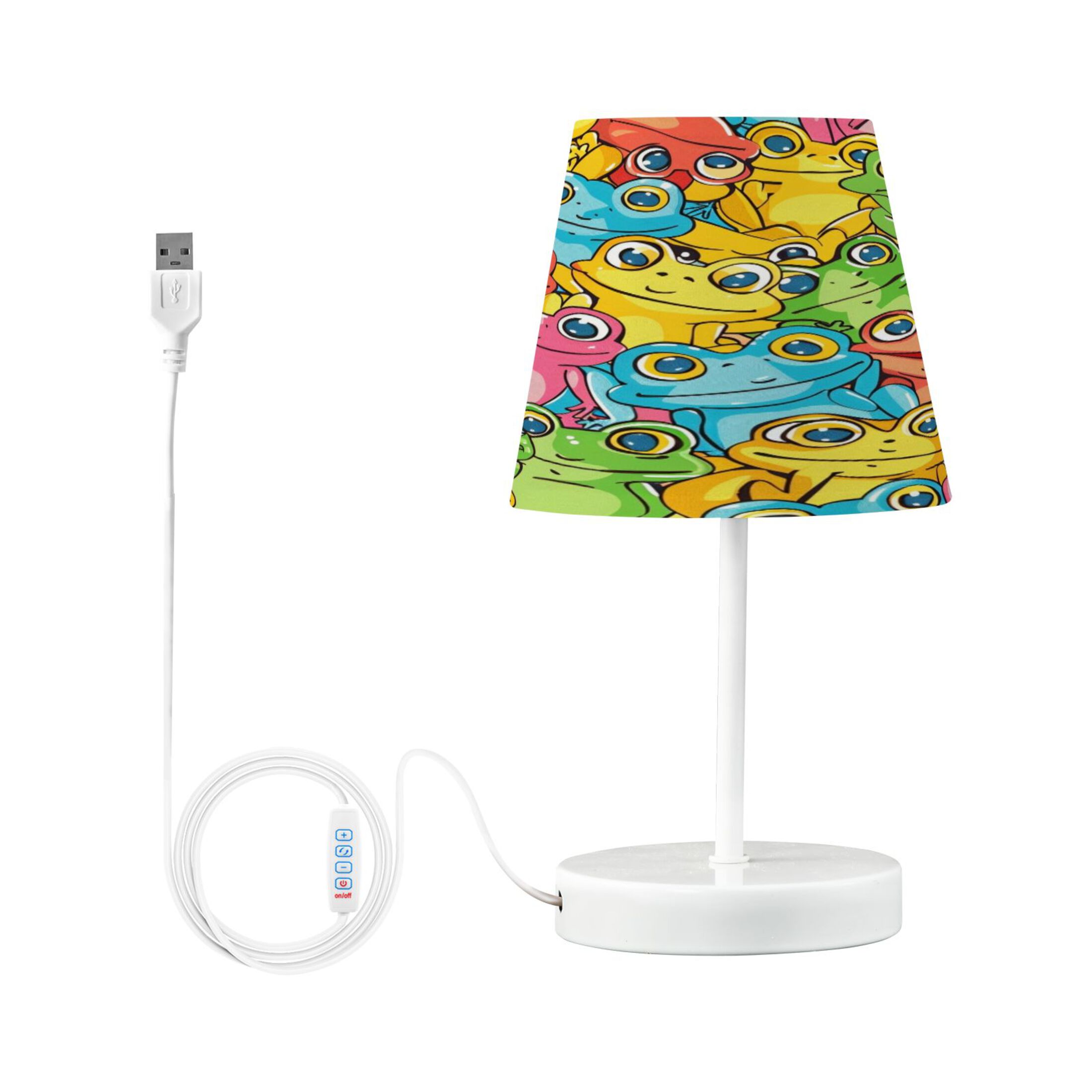 Colorful Frogs Desk Lamp LED Table Nightstand Lamps with 3 Color ...