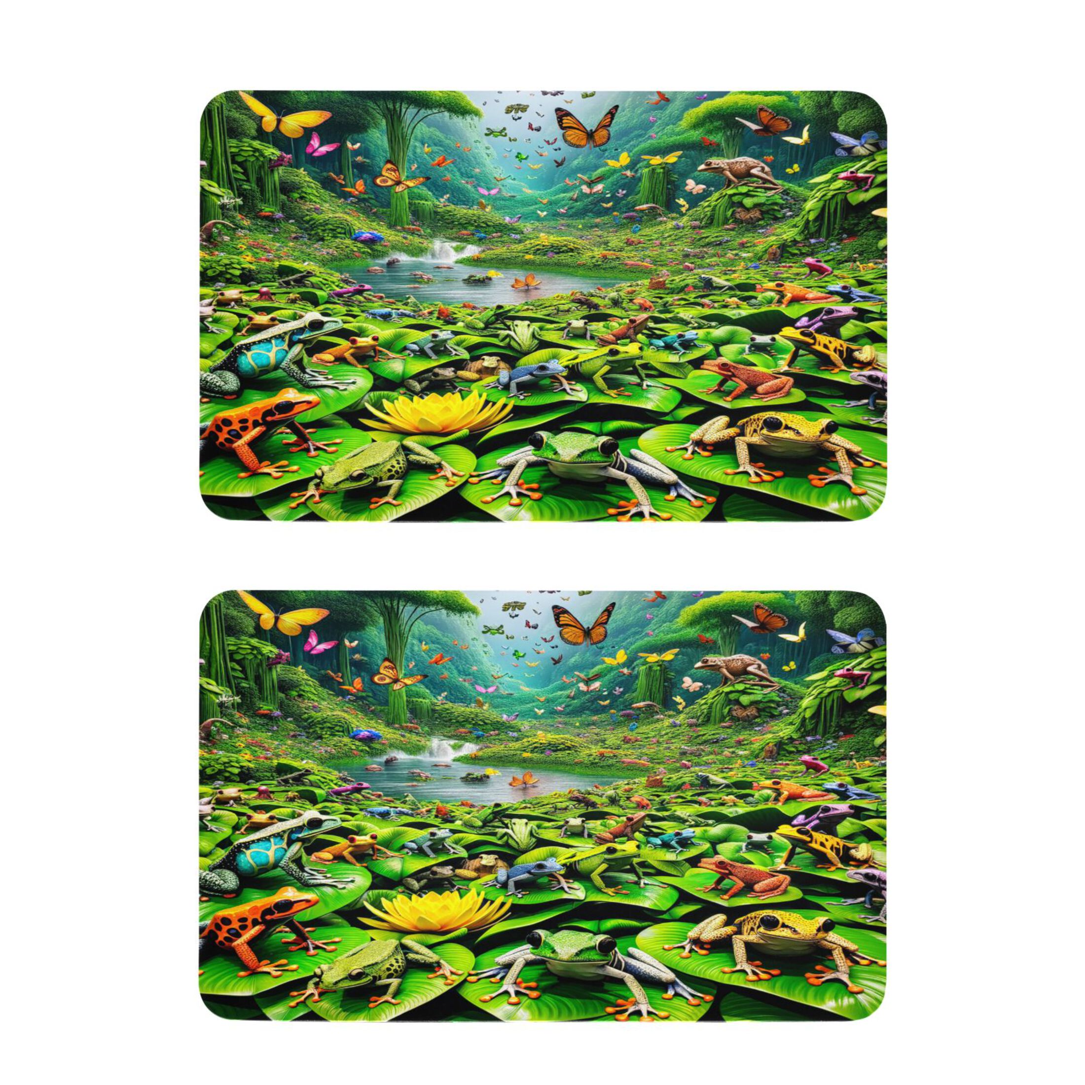 Colorful Frogs and Butterflies Strong Fridge Magnets Refrigerator ...