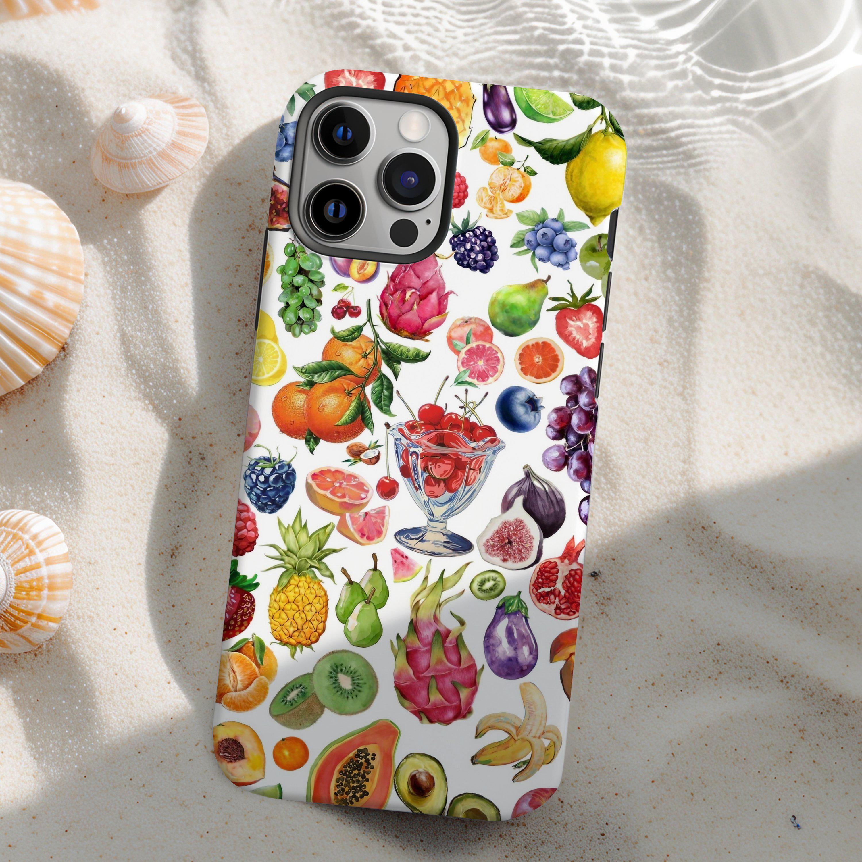 Colorful Fruit Market Collage Aesthetic Case for iPhone 17 11 12 13 14 ...