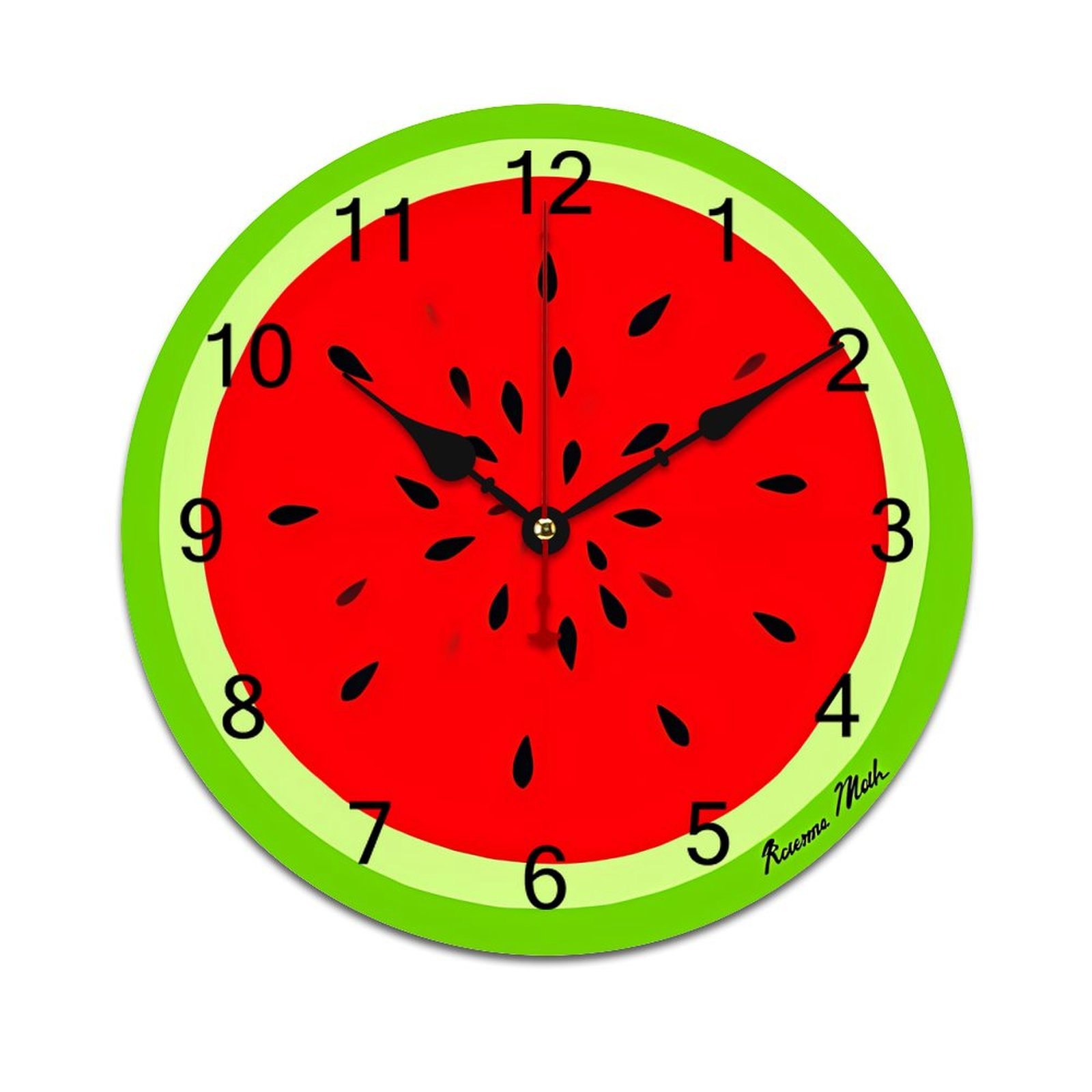 Colorful Fruit Pattern Bedroom Wall Clock Large Modern Kitchen Dinning ...