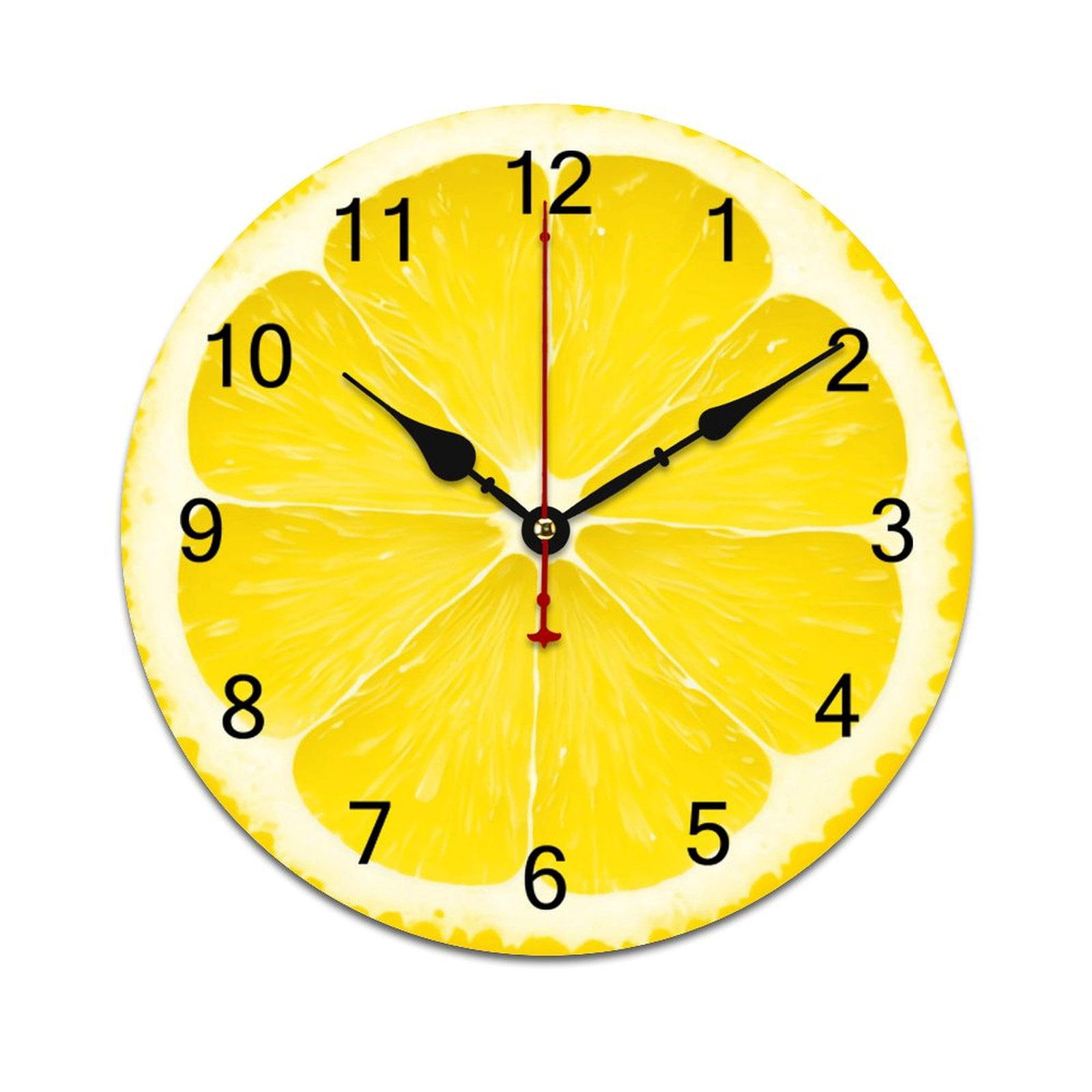 Colorful Fruit Pattern Bedroom Wall Clock Large Modern Kitchen Dinning ...