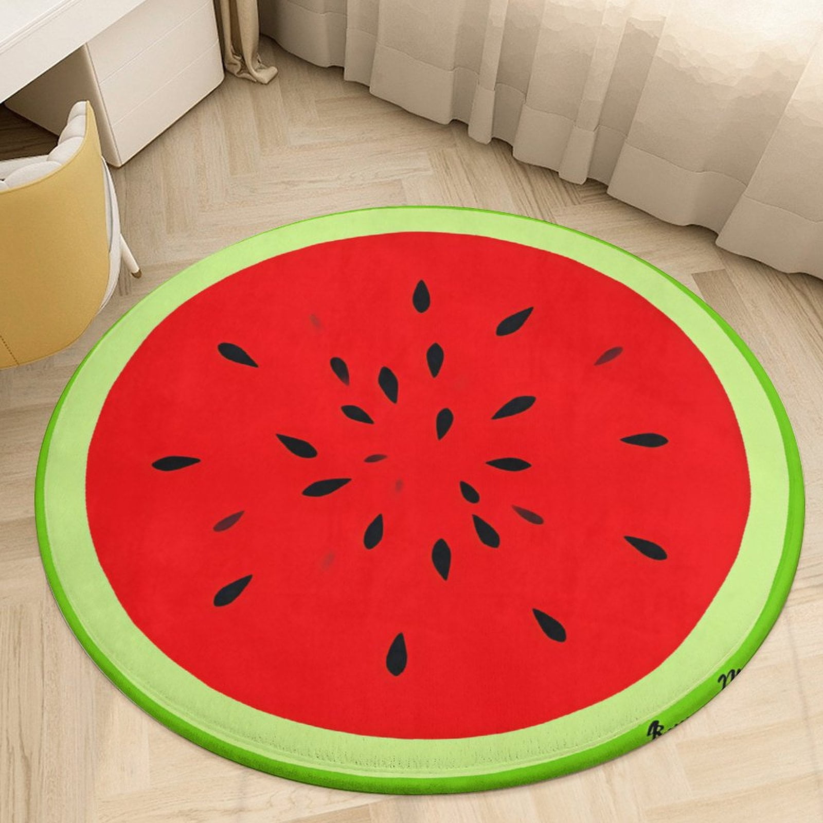Colorful Fruit Pattern Round Area Rugs for Bedroom Living Room, 6FT ...
