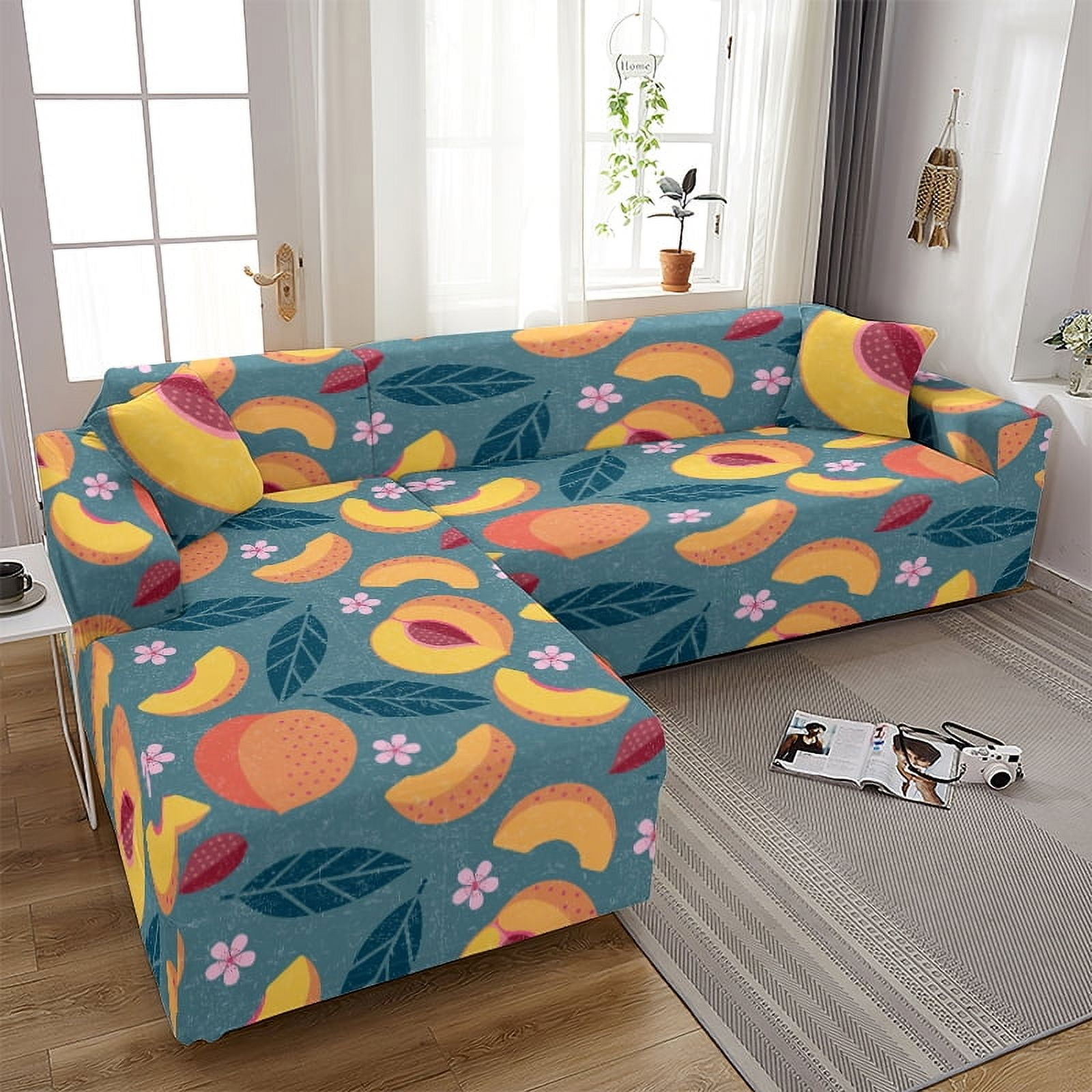 Colorful Fruit Sofa Covers Watermelon Corner Sofas Cover Strawberry ...