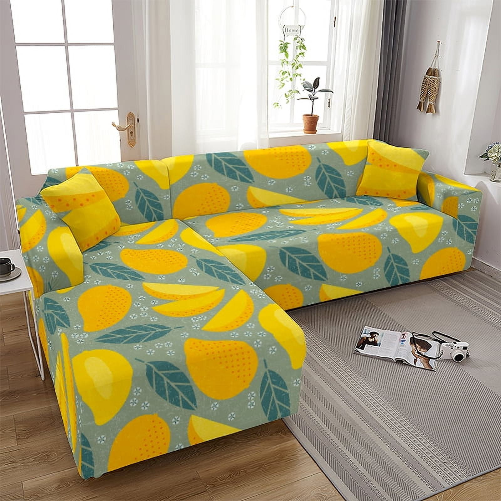 Colorful Fruit Sofa Covers Watermelon Corner Sofas Cover Strawberry ...