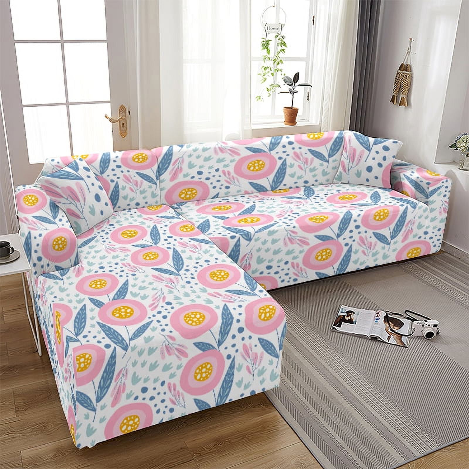Colorful Fruit T Elastic Slipcovers Lemon Sofa Cover Pineapple ...