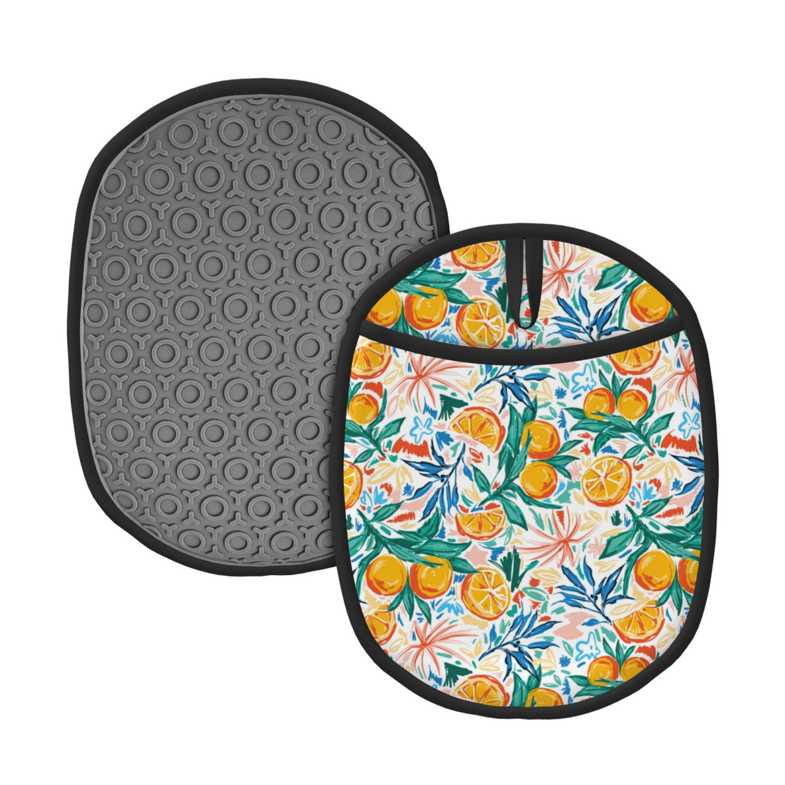 Colorful Fruits Pot Holders for Kitchen - Heat Resistant Oven Mitts Hot ...
