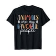 Colorful Funny Animal Lover T-Shirt with Playful Text and Paw Print ...