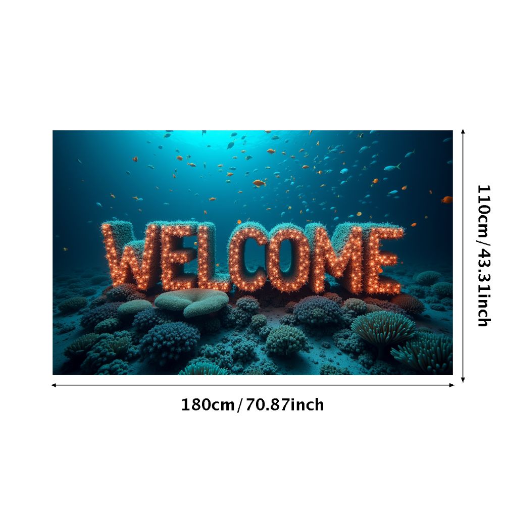 Colorful Furry Globe Shaped Welcome Banner with World Landmark Elements ...