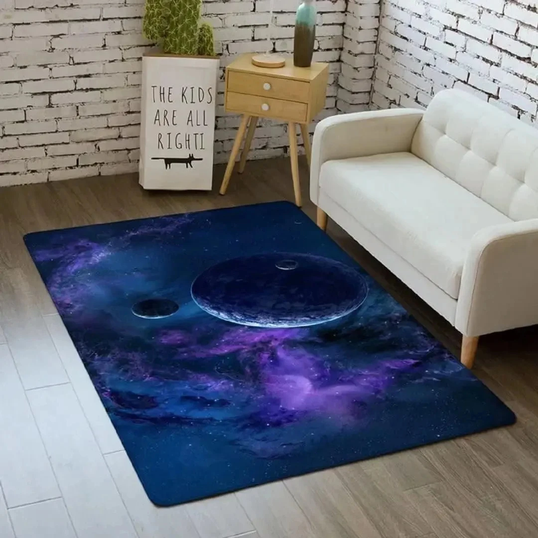 Colorful Galaxy Starry Sky Rug Fantastic Universe Space Star Carpet ...