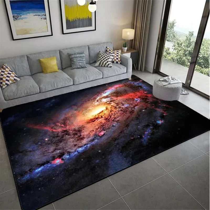 Colorful Galaxy Starry Sky Rug Fantastic Universe Space Star Carpet ...