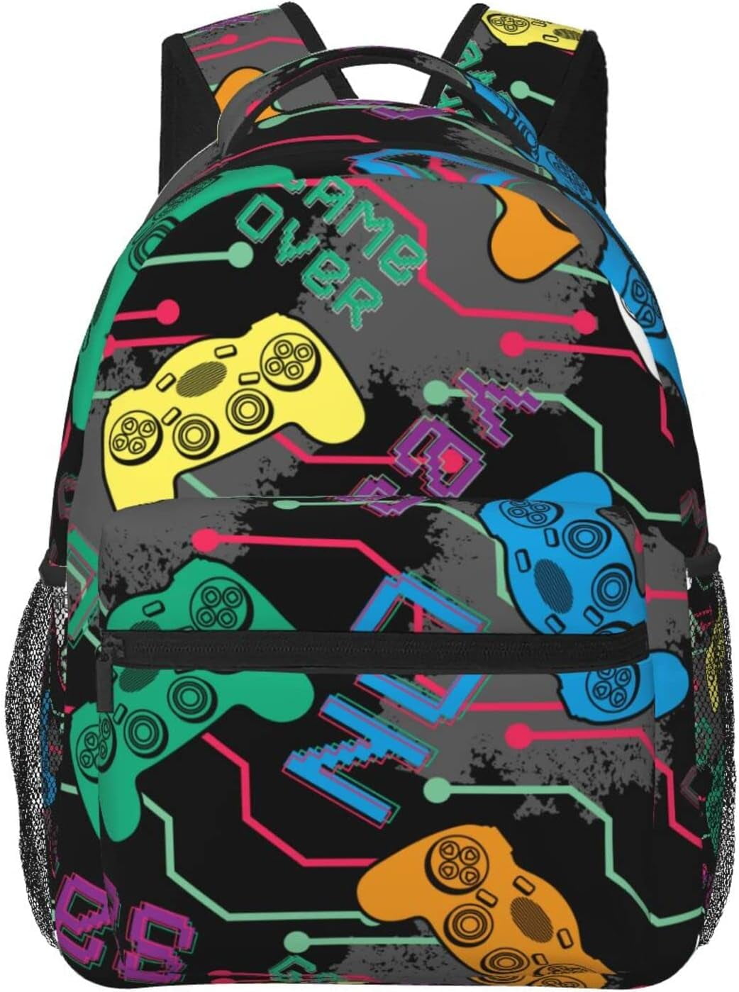 Colorful Game Joysticks Backpack School Bag For Students Teens Men ...